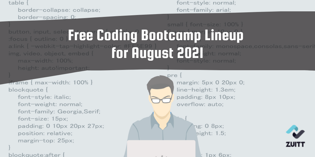 Zuitt’s Free Coding Bootcamp Lineup for August 2021 | Blog - Zuitt ...