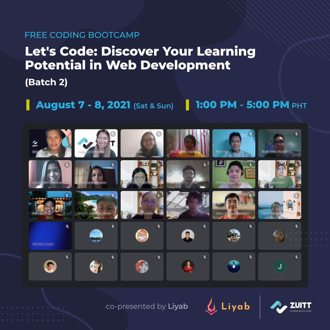 Zuitt’s Free Coding Bootcamp Lineup for August 2021 | Blog - Zuitt ...